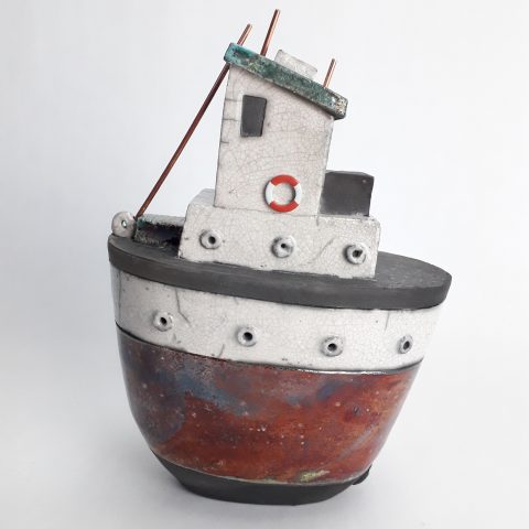 F57 Love Boats (framed) – Goodwin-Jones Ceramics